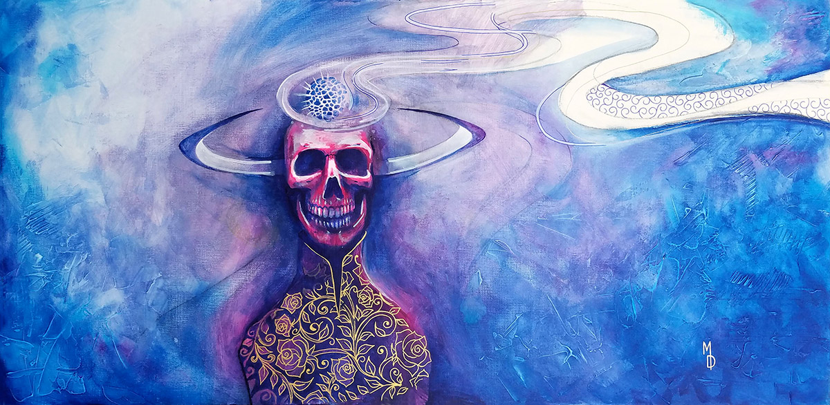 Psychedelic Skull Facebook Covers