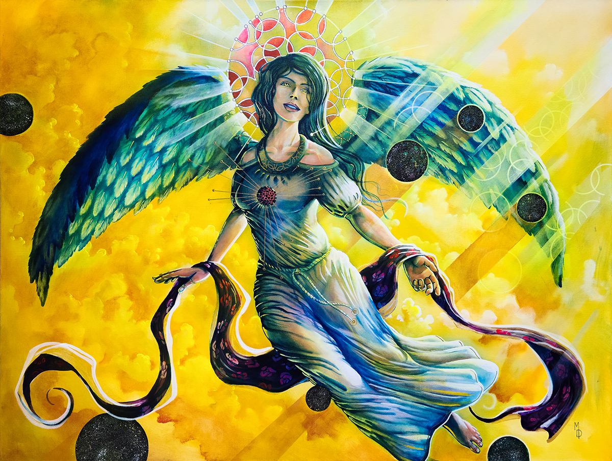 Ethereal Angel | Original Painting by Miles Davis | Massive Burn Studios